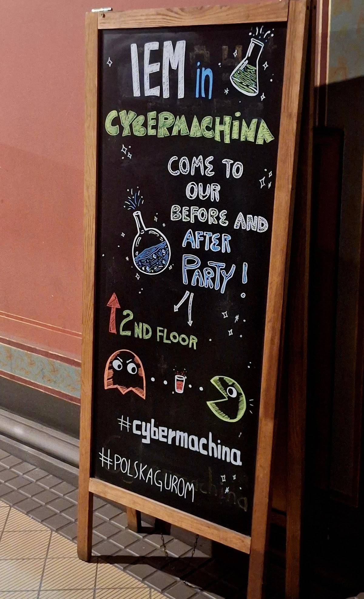 Menu at Cybermachina pub & bar, Katowice