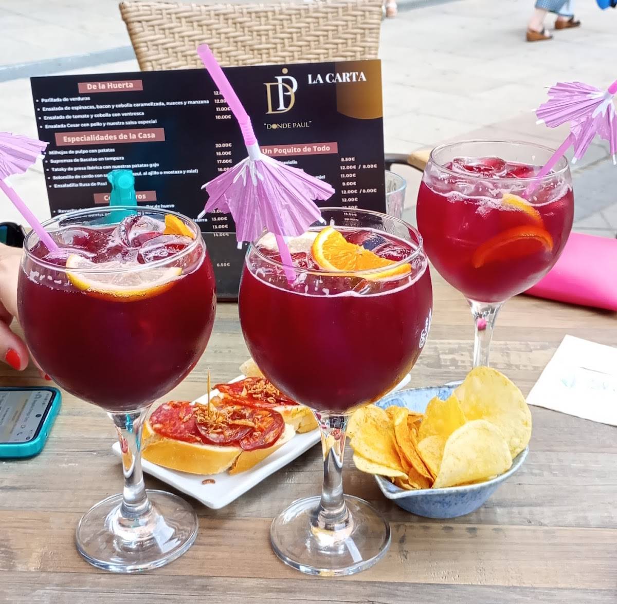 Menu at DONDE PAUL BAR, Rivas-Vaciamadrid