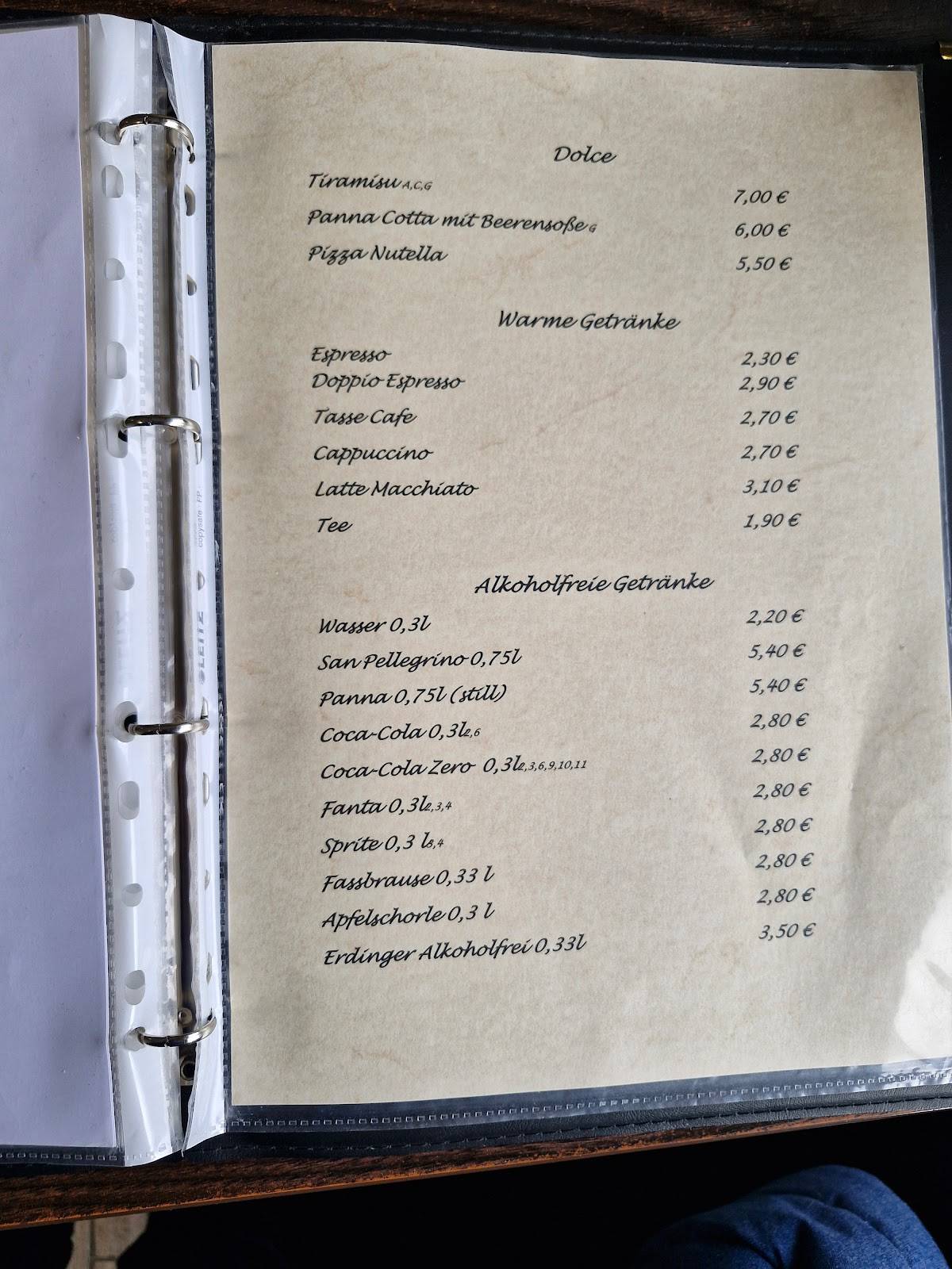 Speisekarte von Da Michele pizza, Alfter