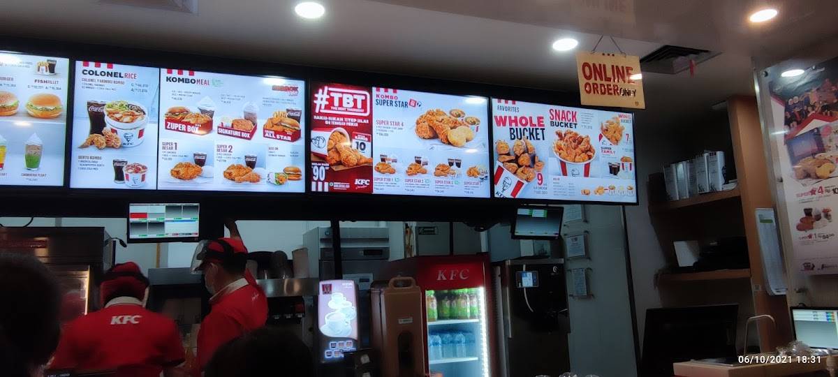 Menu at KFC restaurant, Dadap, Sentra Pergudangan