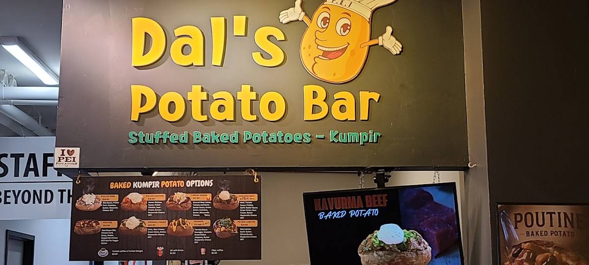 Menu at Dal's Potato Bar, Charlottetown