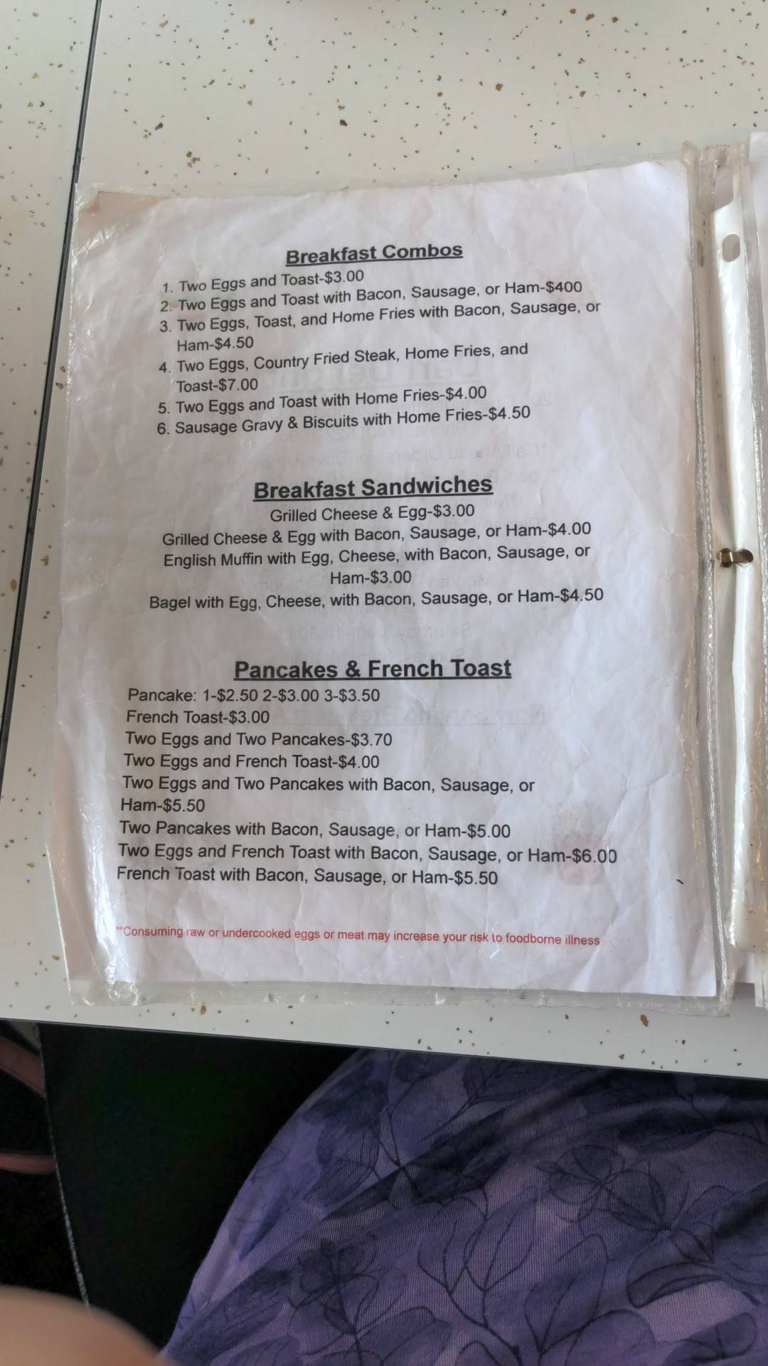 Menu at Dari Delight desserts, Coshocton