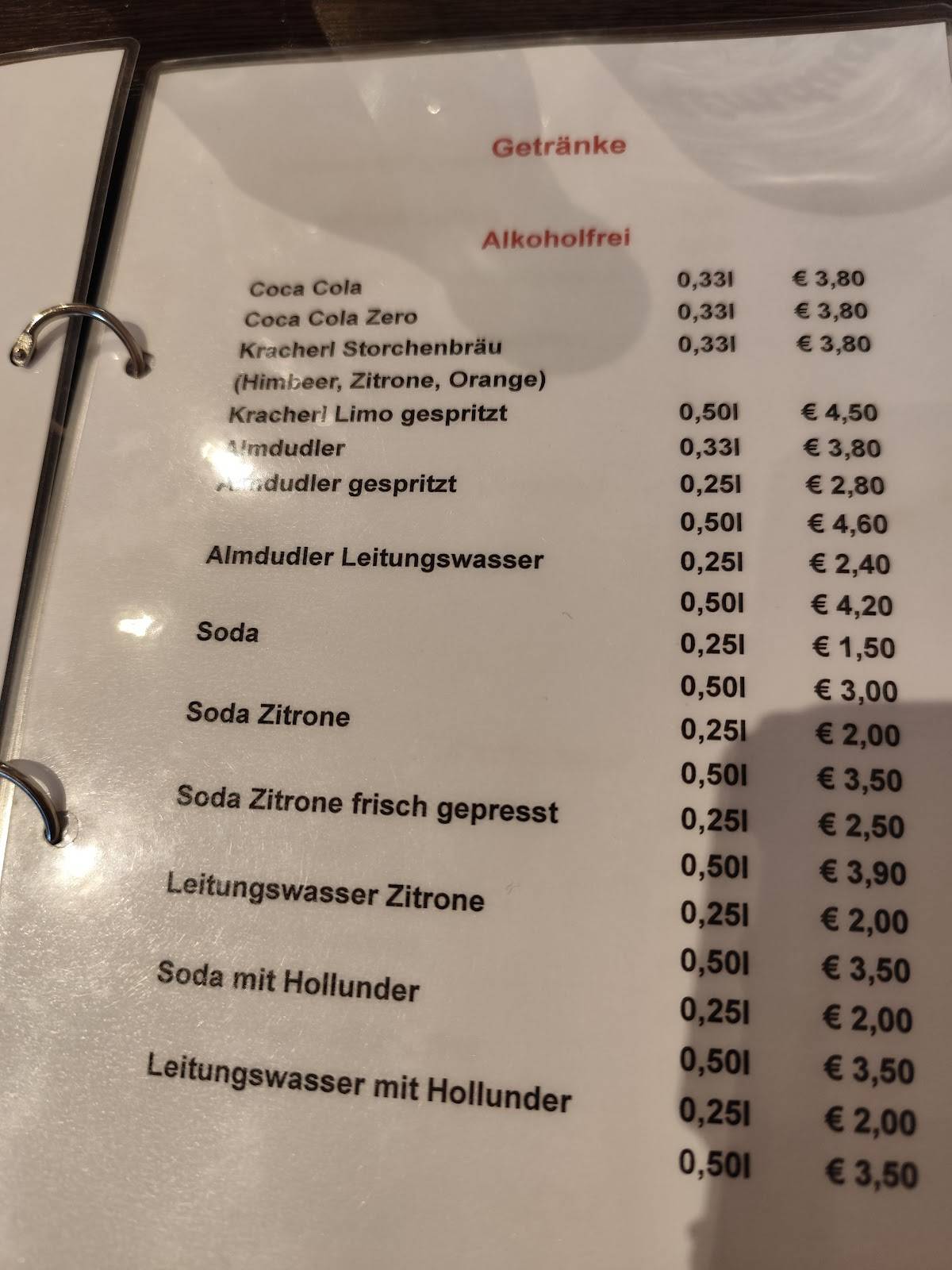 Speisekarte von Das Blockhaus-Steckerlfisch Aderklaa restaurant, Aderklaa