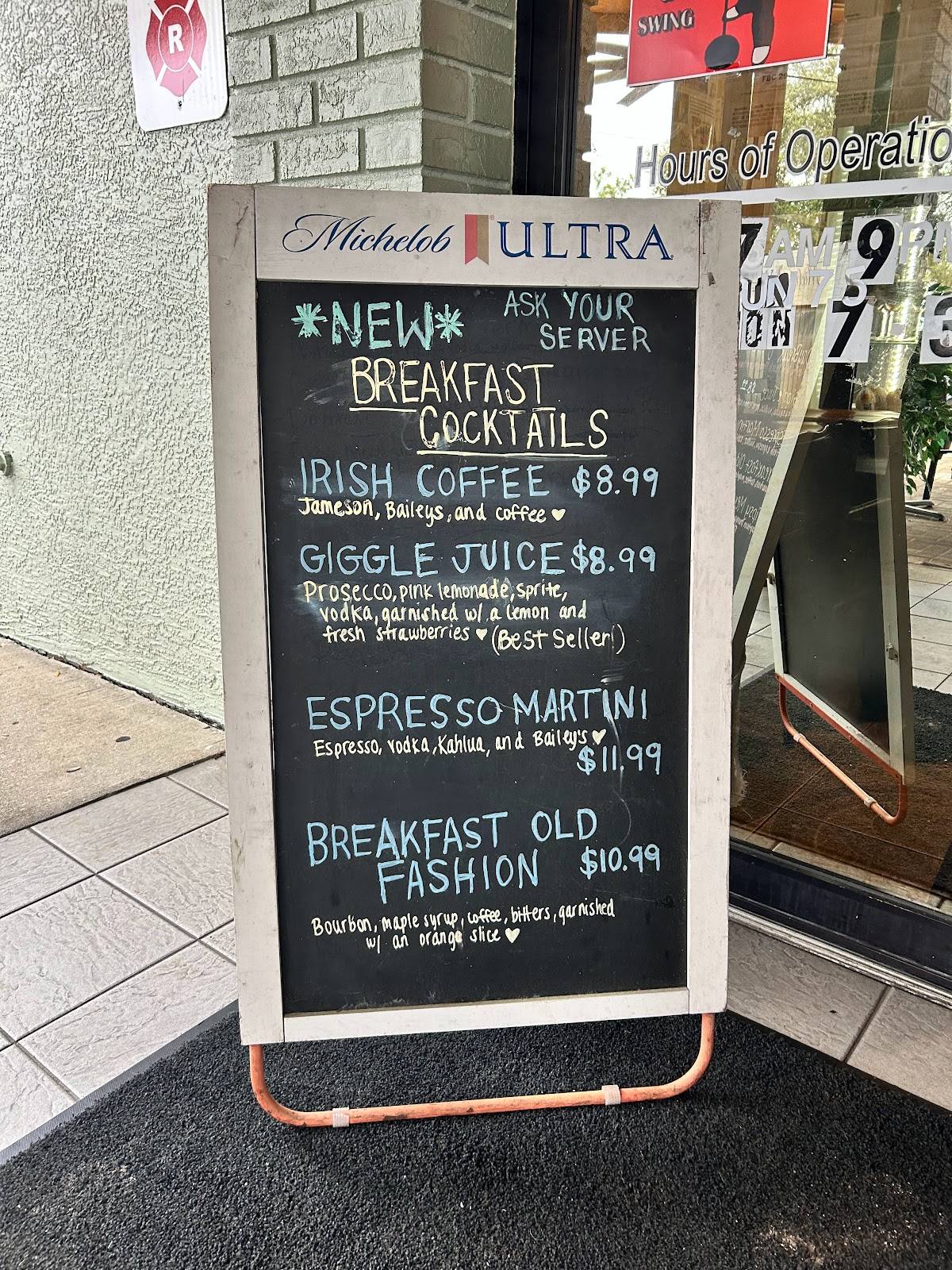 Menu at Daybreak Cafe, Tarpon Springs