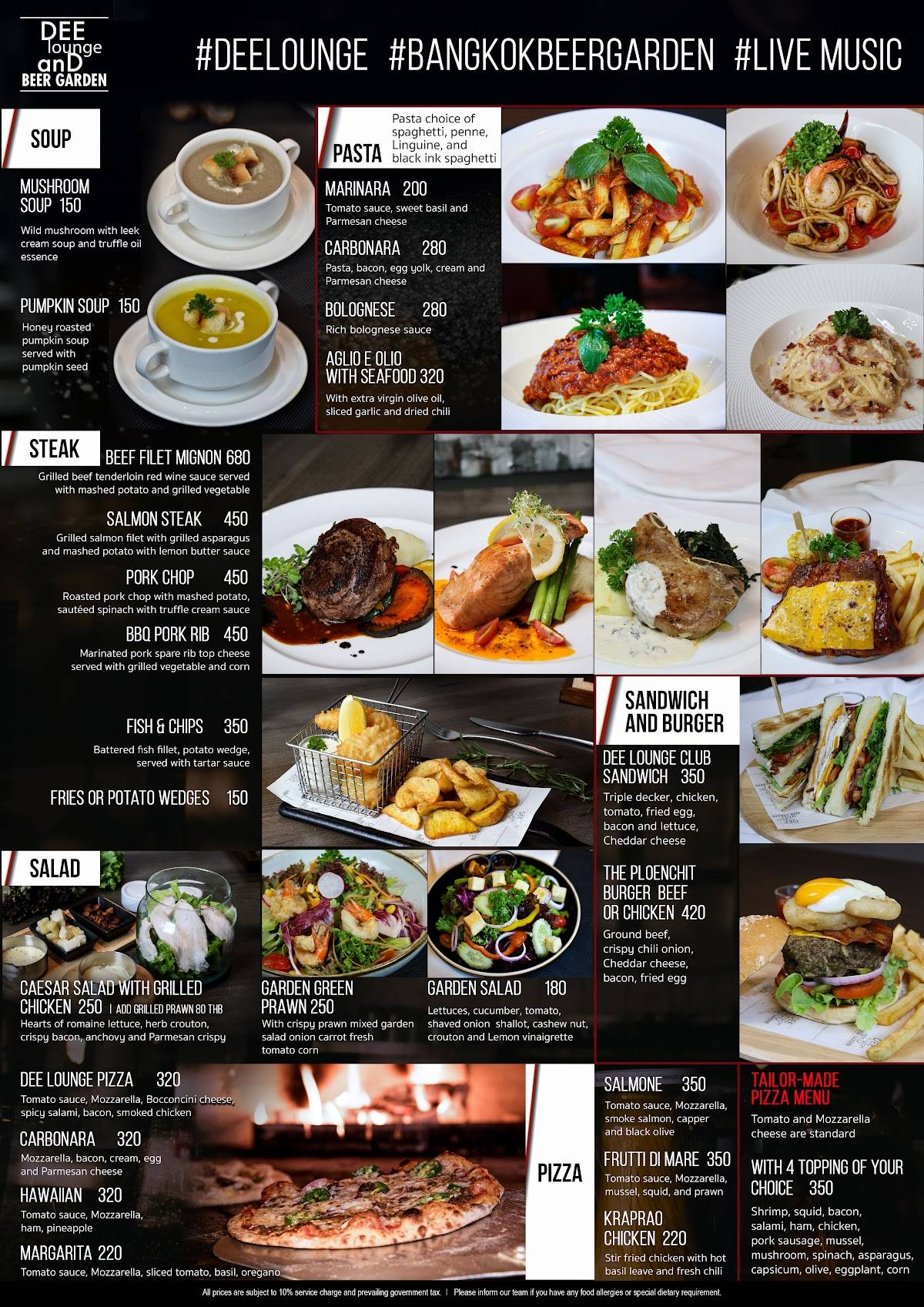 Menu at Dee Lounge and Beer Garden Bangkok pub & bar, Bangkok, Novotel ...