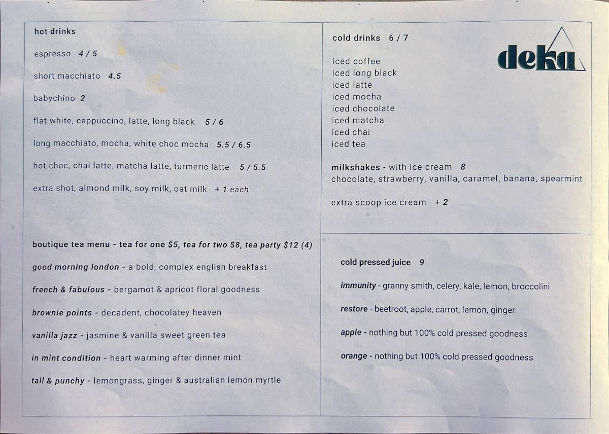 Menu at Monty's Fusions cafe, Inglewood