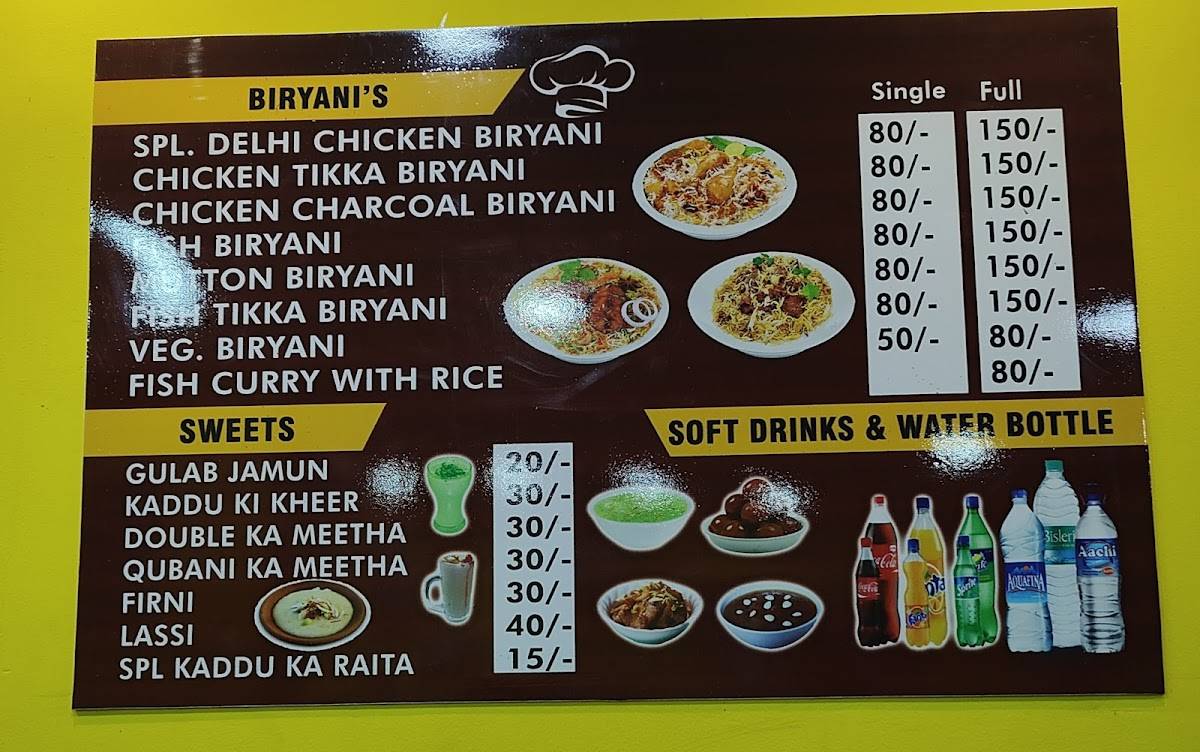 Menu at Delhi Chicken Spice, Hyderabad