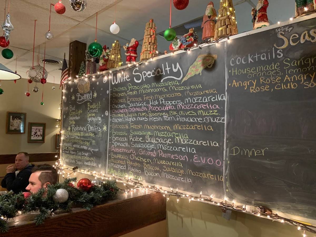 Menu at Roseland Apizza pizzeria, Derby