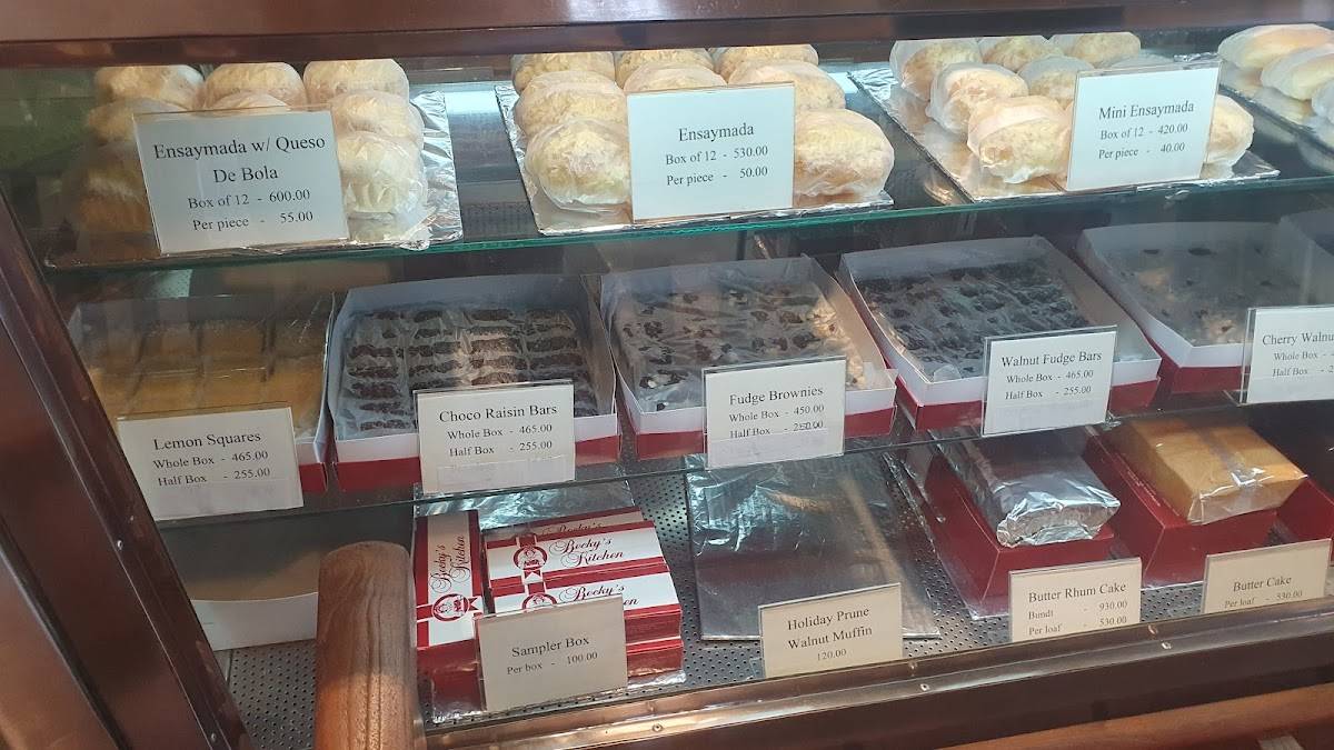 Menu at Becky's Kitchen desserts, Manila, P.Ocampo St.