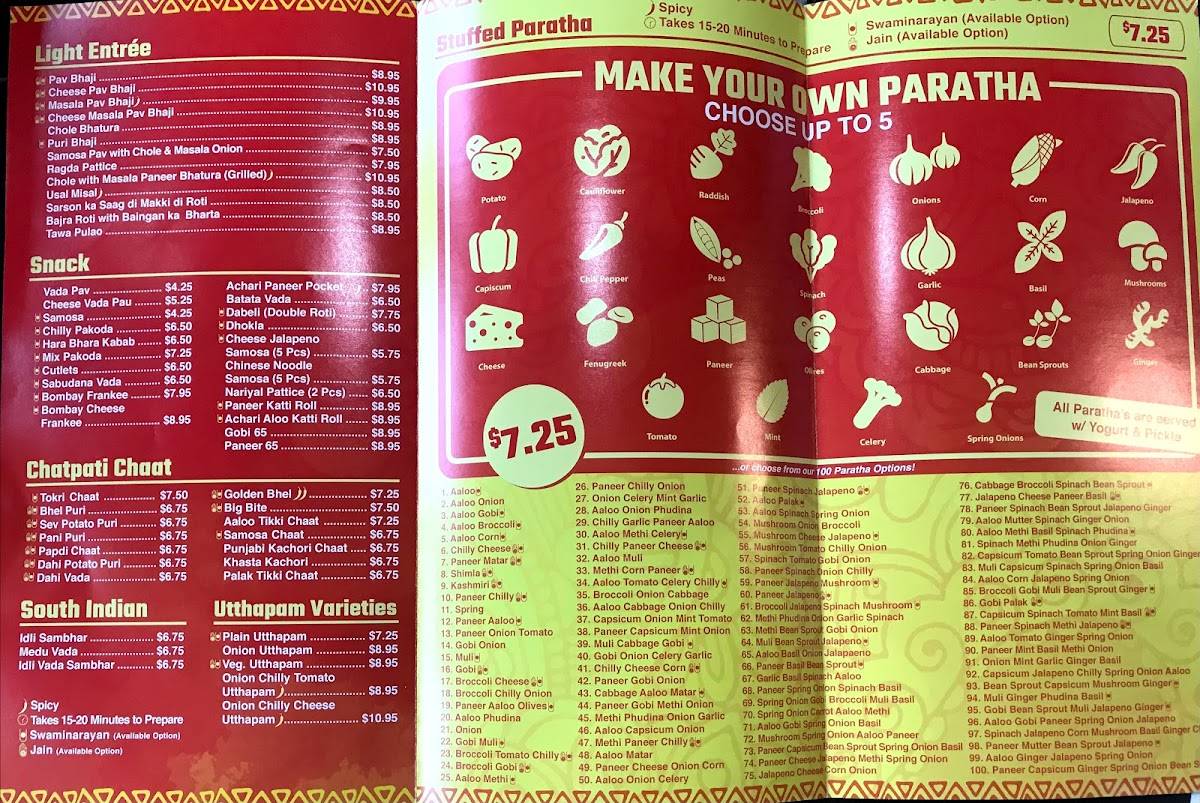 Menu at Dimple's Khasiyat Restaurant, Woodbridge Township