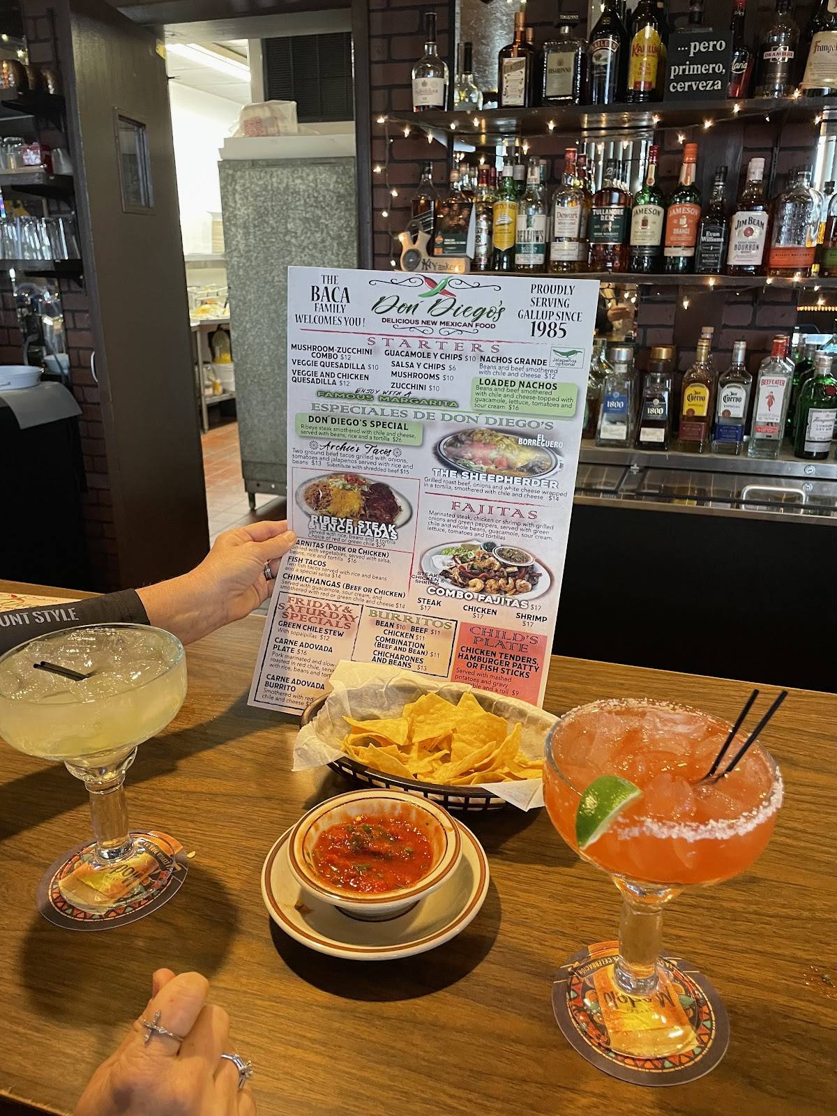 Menu at Don Diego's Restaurant & Lounge, Gallup