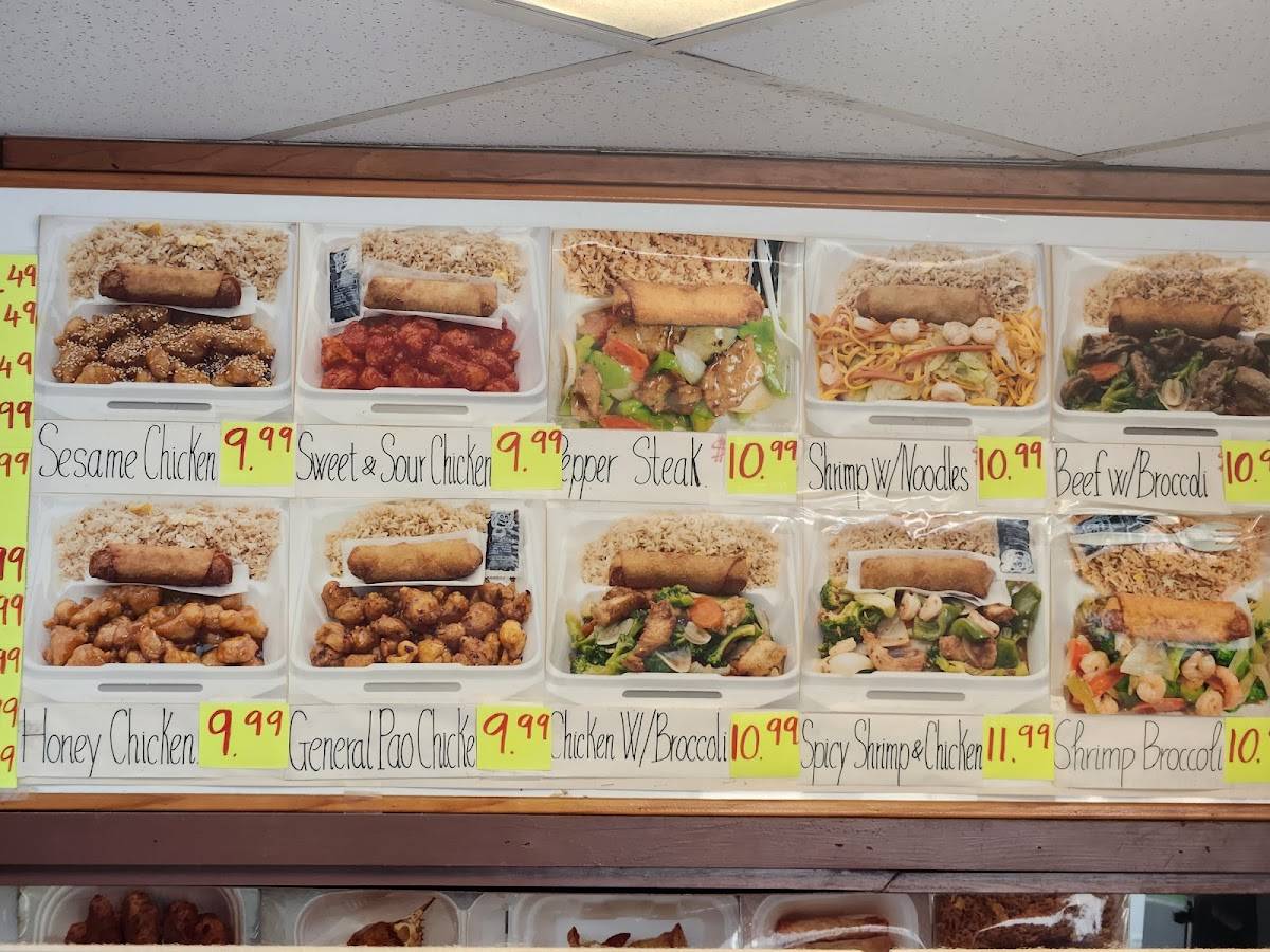 Menu at Tam's Seafood restaurant, Donaldsonville