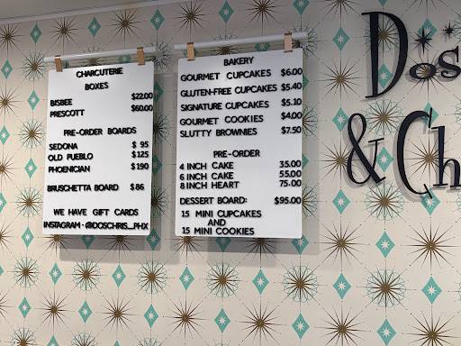 Menu at Dos Chris’ Bakery & Charcuterie Co., Phoenix