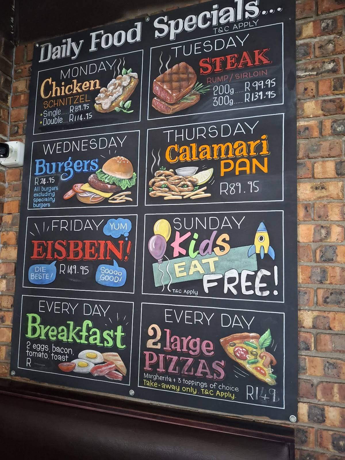 Menu at Dros Okavango restaurant, Cape Town, Okavango Crossing Shopping ...