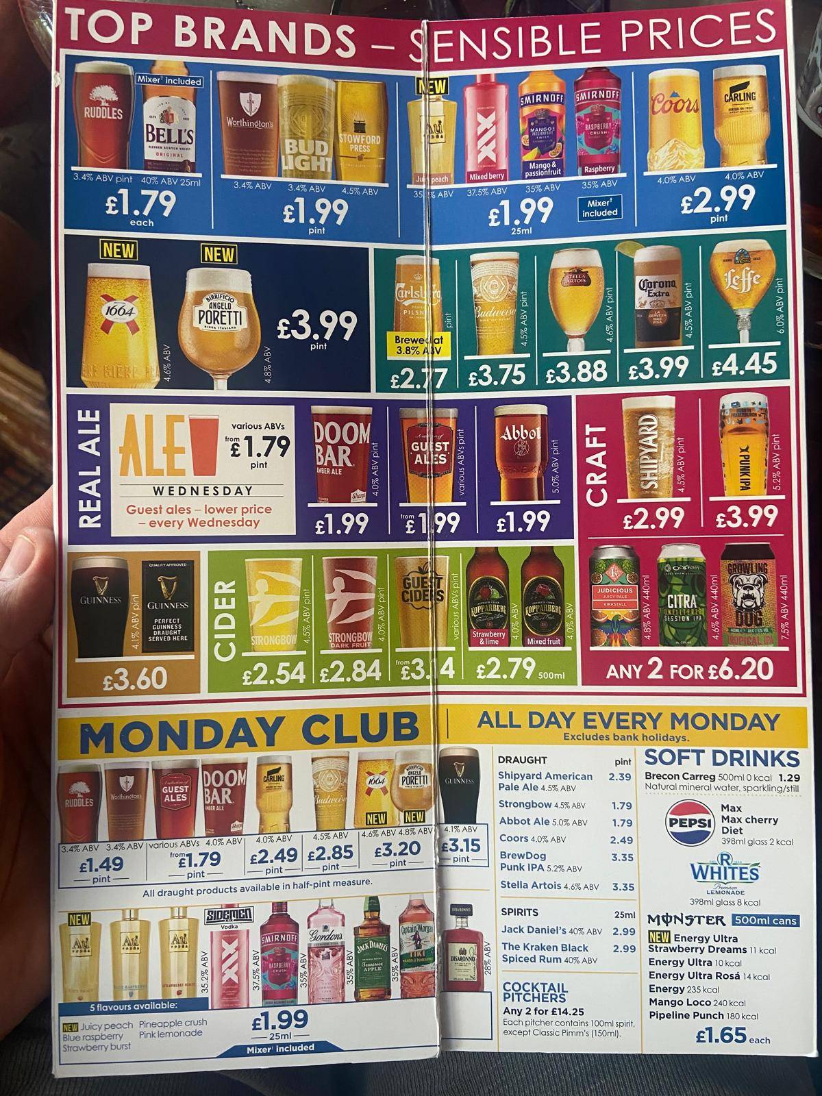 Menu at The Gary Cooper - JD Wetherspoon pub & bar, Dunstable