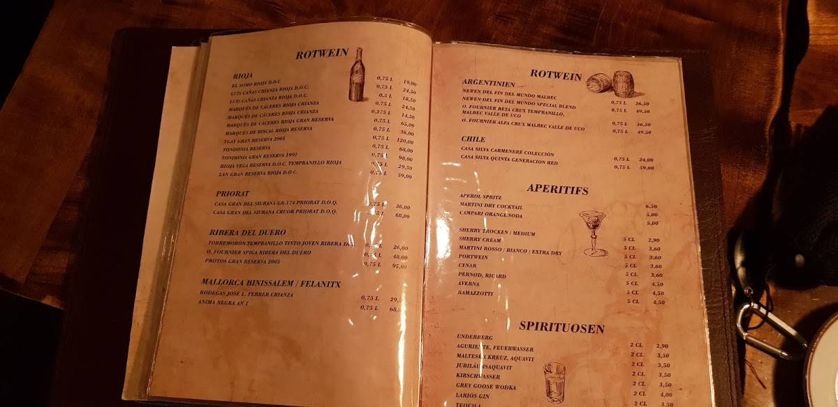 Speisekarte von El Lazo Steakhaus, Düsseldorf