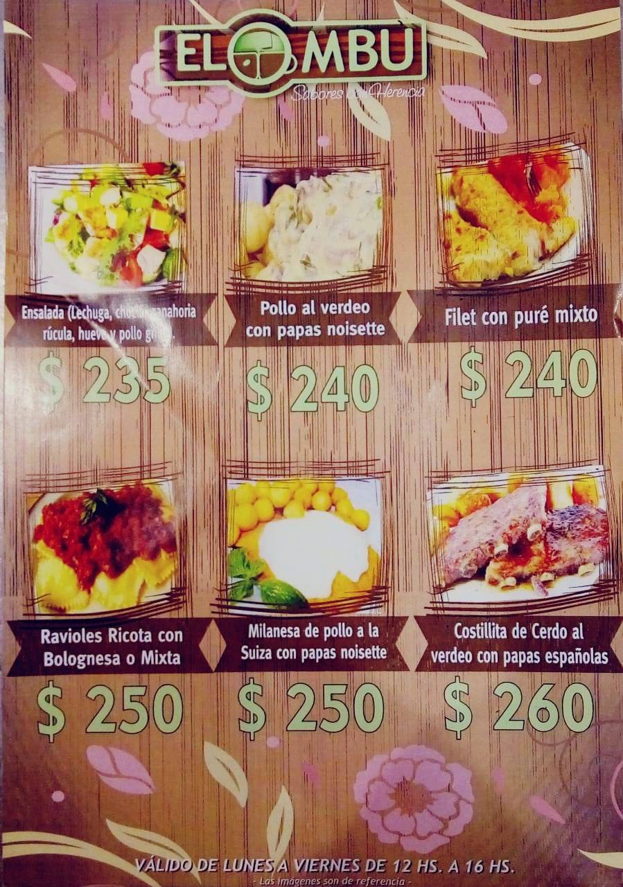 Carta del restaurante El Ombú - Sabores con Herencia, Buenos Aires