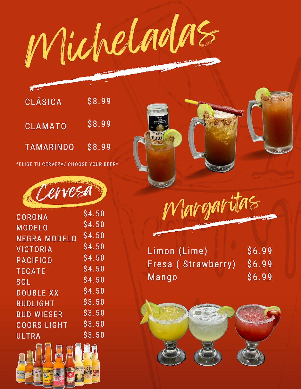 Menu at El Palacio Mexican Cuisine restaurant, Beatrice