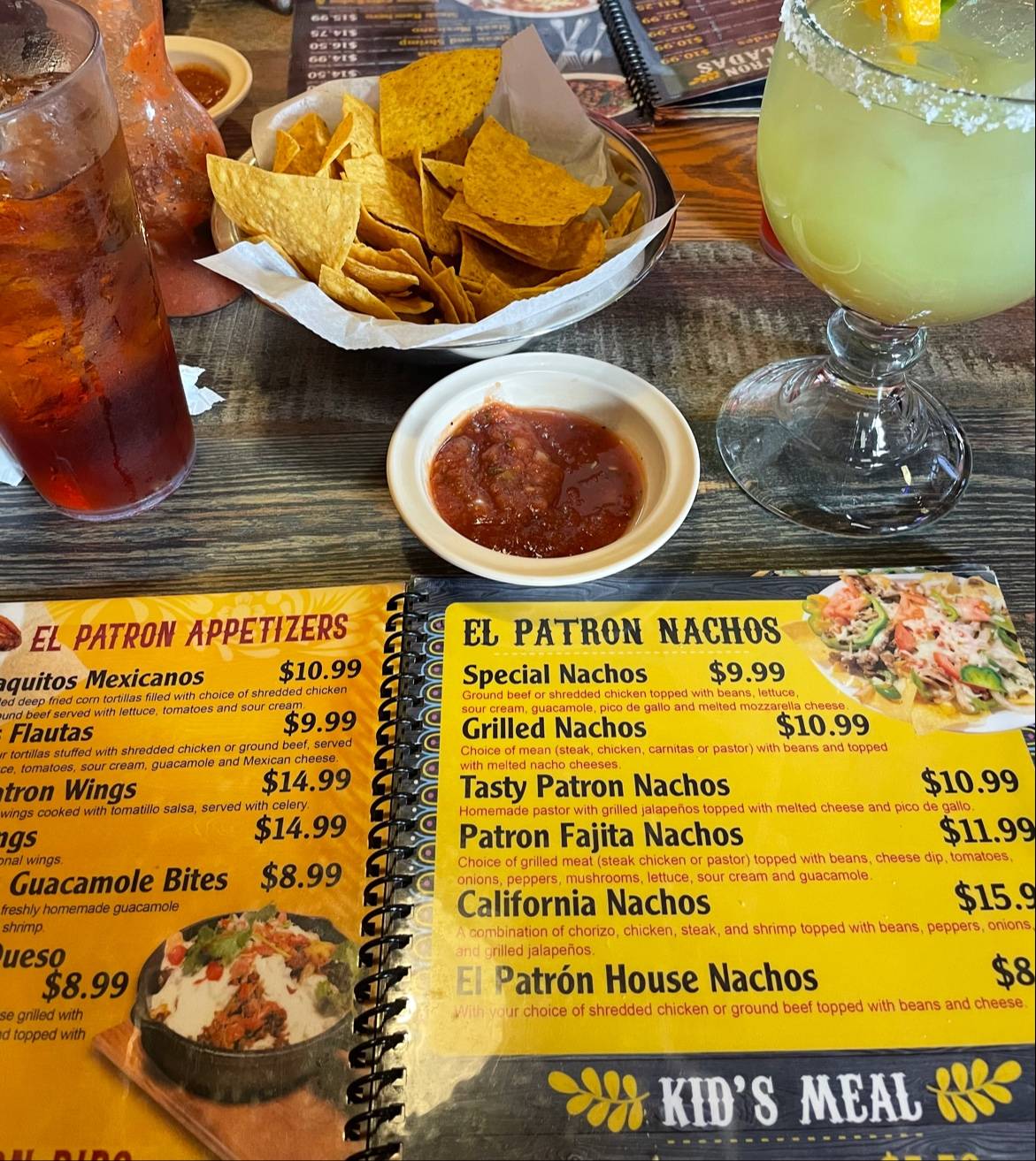 Menu at El Patron Jr. Mexican Cuisine restaurant, Summerville