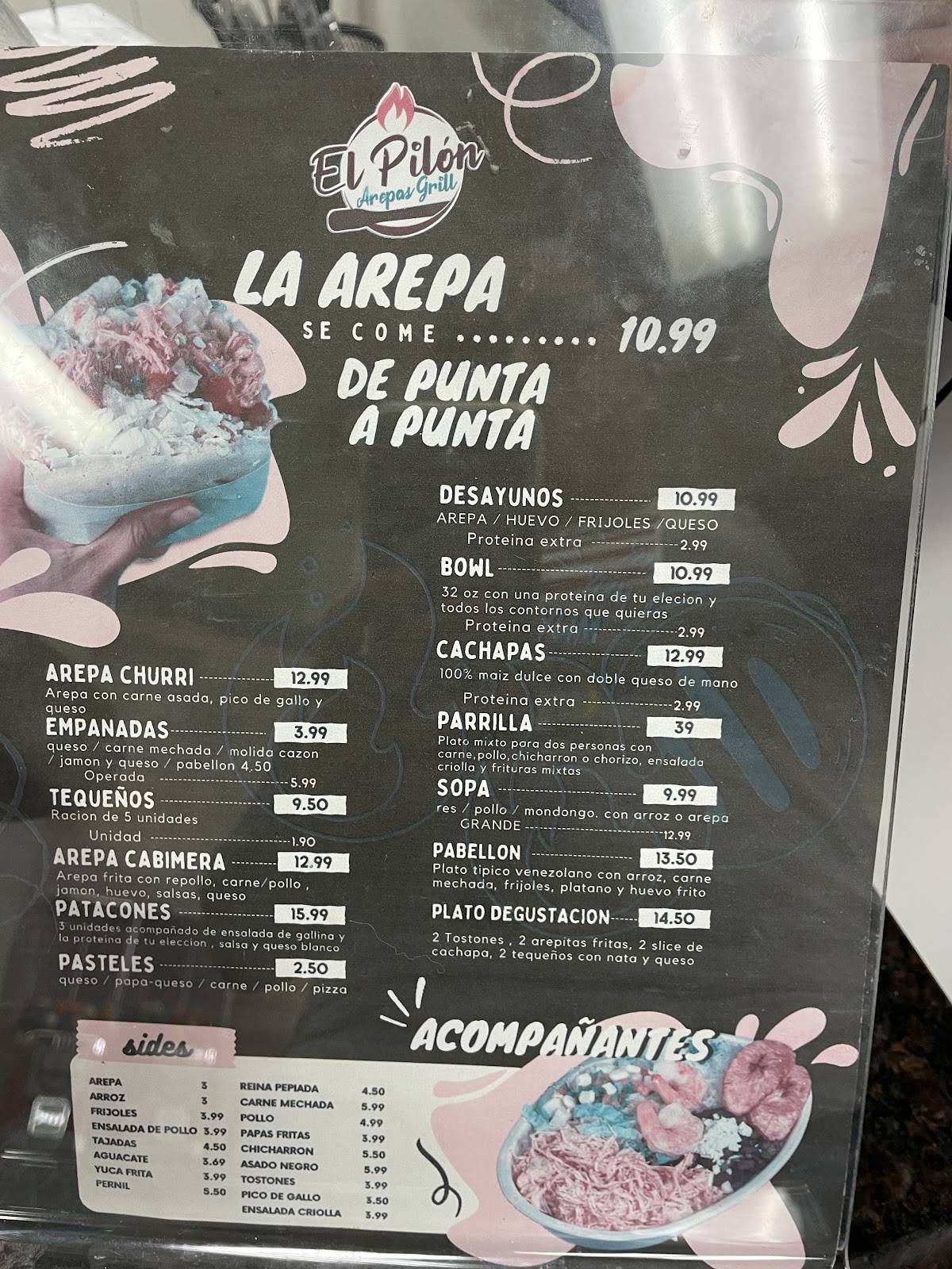 Menu at El Pilon Arepas Grill restaurant, Orlando, S Orange Blossom Trl ...