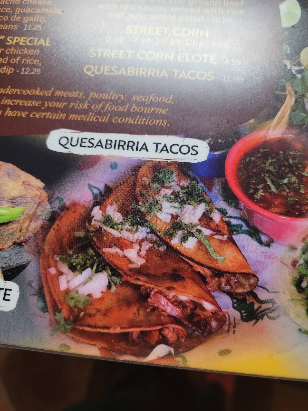 Menu at El Ranchito restaurant, Topeka