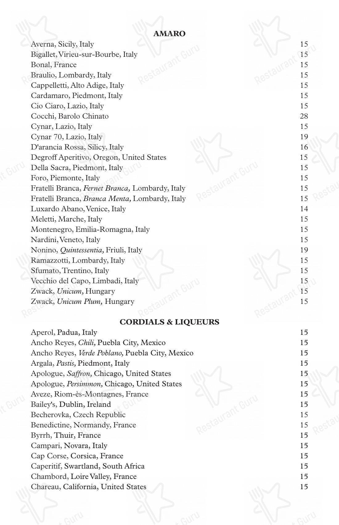Menu at Eleven Madison Park pub & bar, New York City, 11 Madison Ave