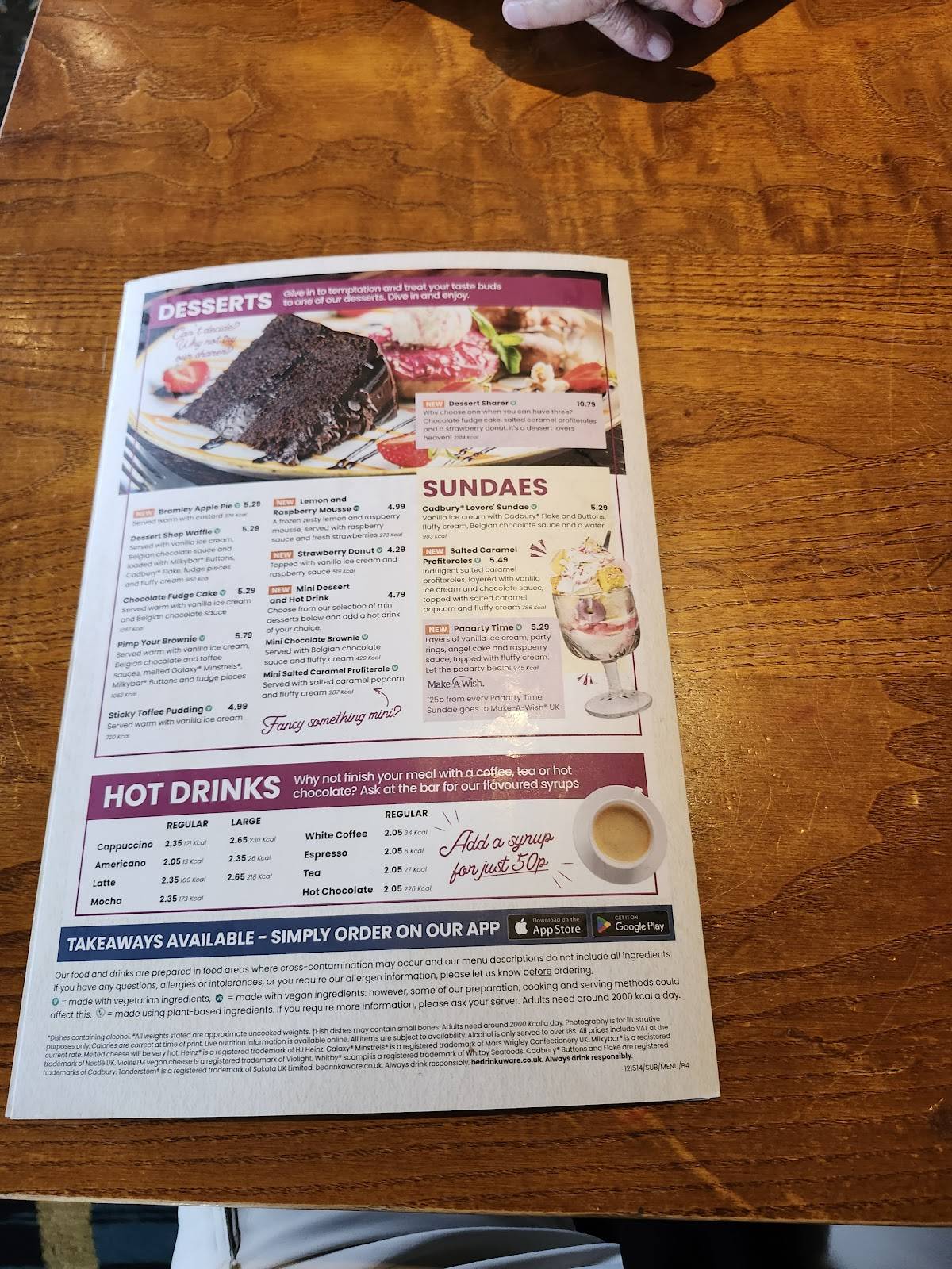 Menu at The Woodland pub & bar, Ellesmere Port, Chester Rd
