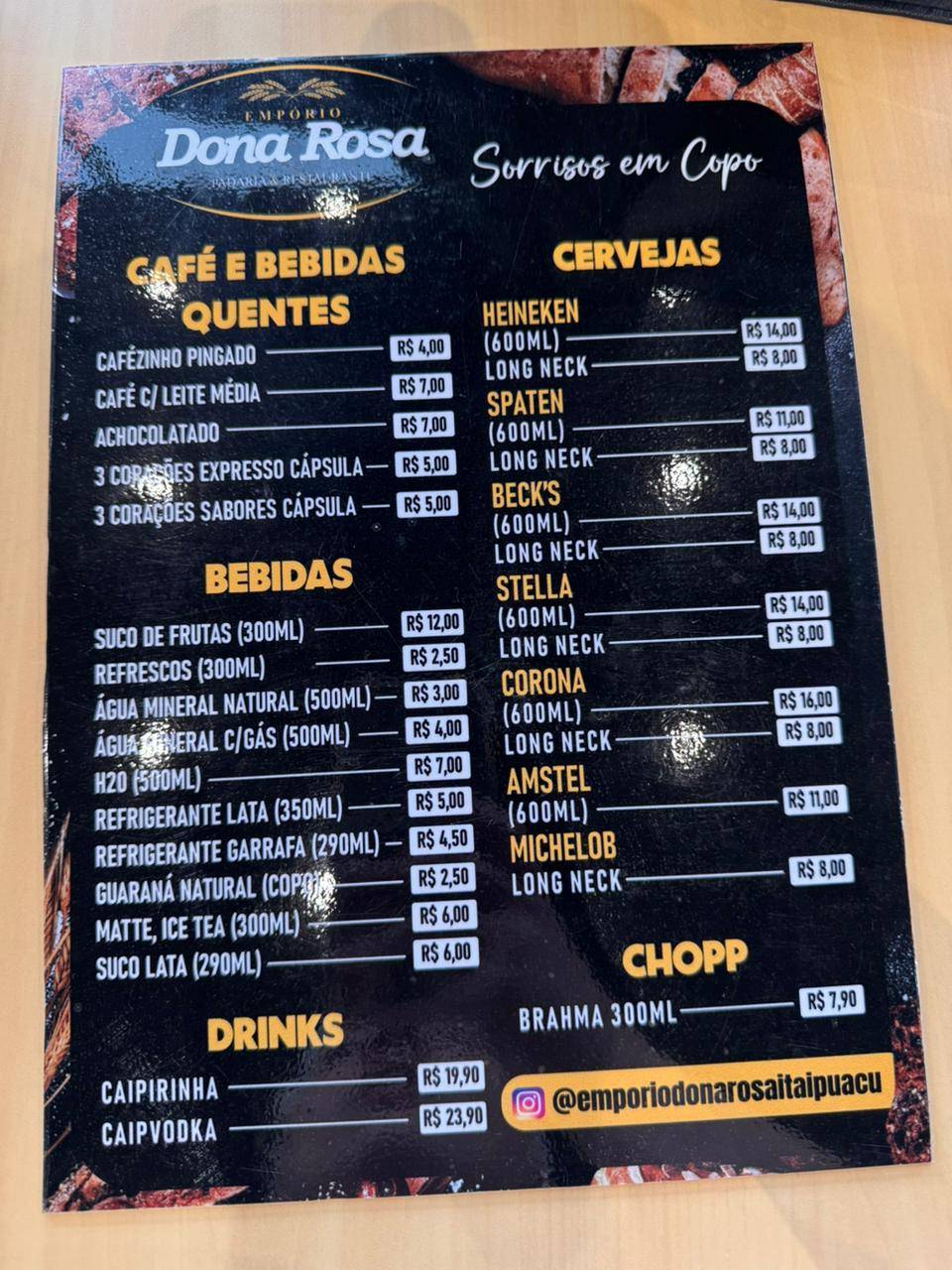 Menu em Empório Dona Rosa Itaipuaçu restaurante, Maricá