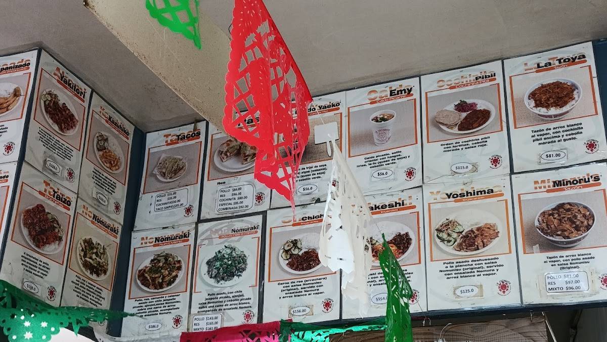 Carta del restaurante La Cochinita, Ensenada, Av. Miramar 428