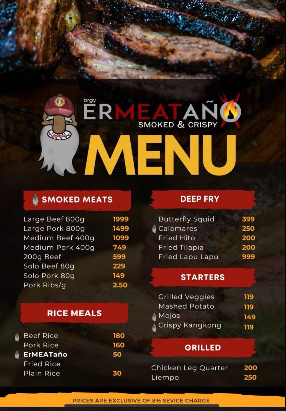 Menu at ErMeataño Marikina restaurant, Marikina