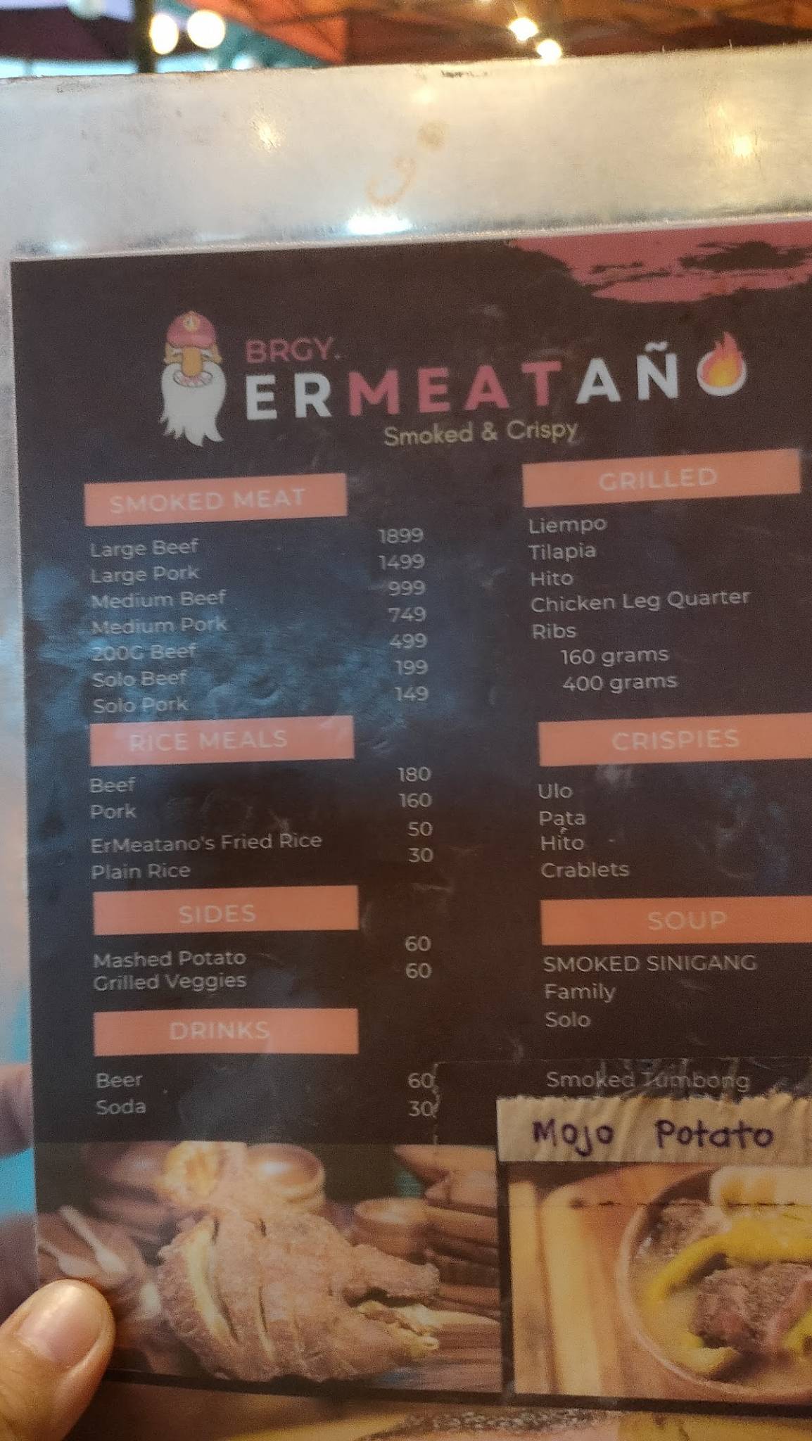 Menu at Ermeataño Antipolo restaurant, Antipolo