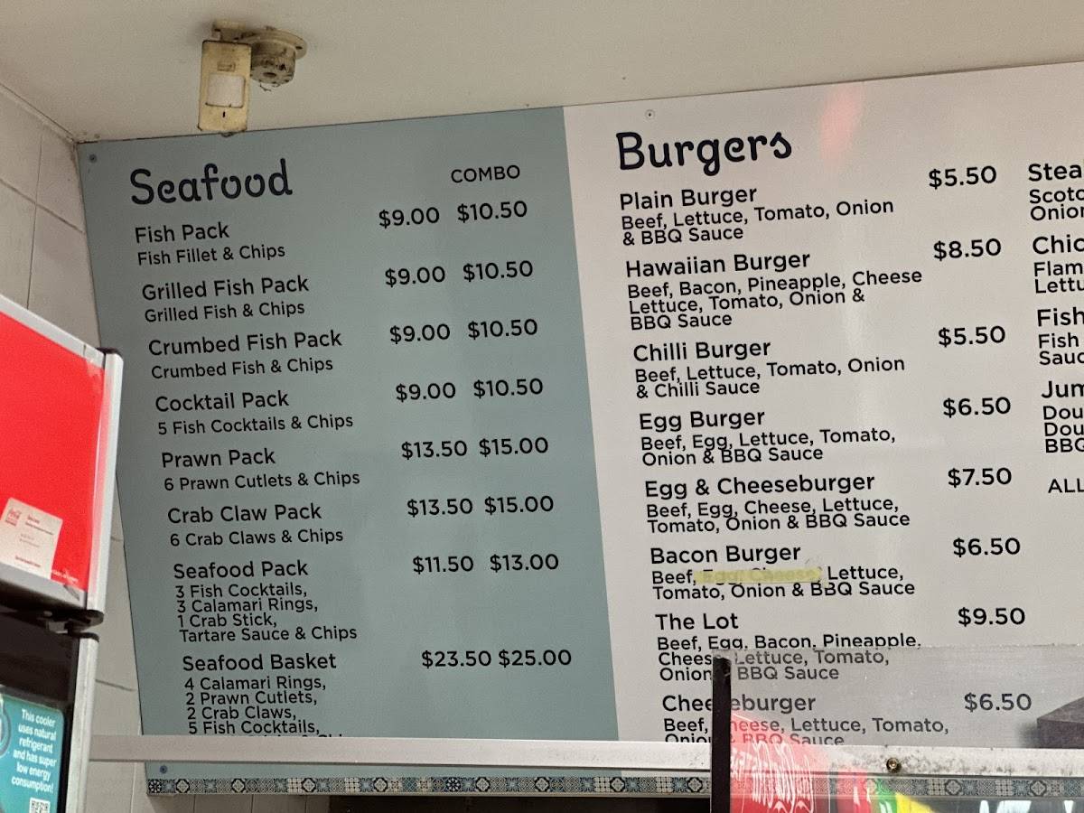 Menu at Buzzy Bee's Burger House fast food, Cambridge Park