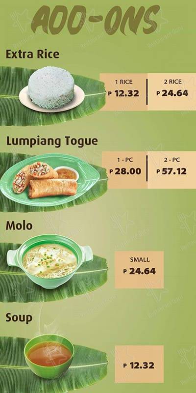 Menu at Mang Inasal Circuit restaurant, Makati, Ground Flr Circuit Makati