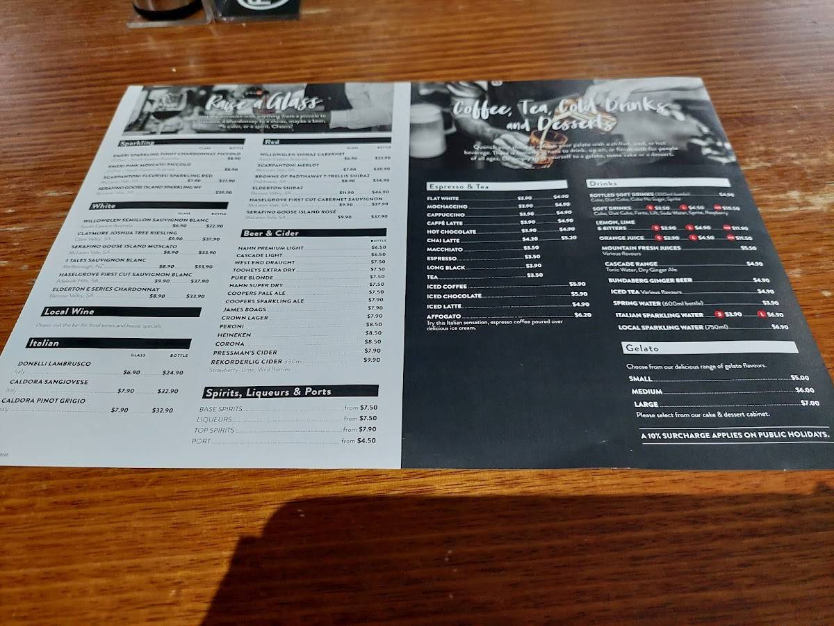 Menu at Fasta Pasta restaurant, Mile End, 189 Henley Beach Rd
