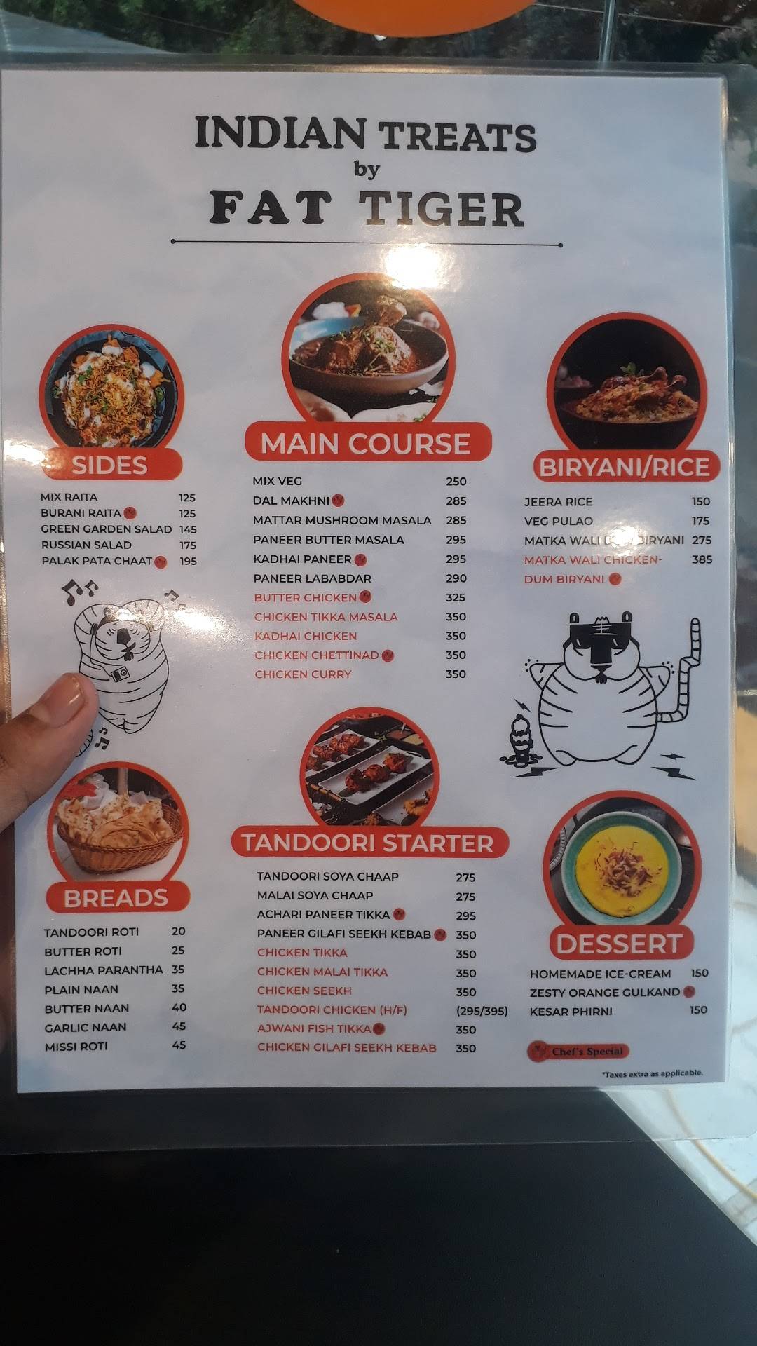 Menu at Fat Tiger - Dehradun, Dehradun