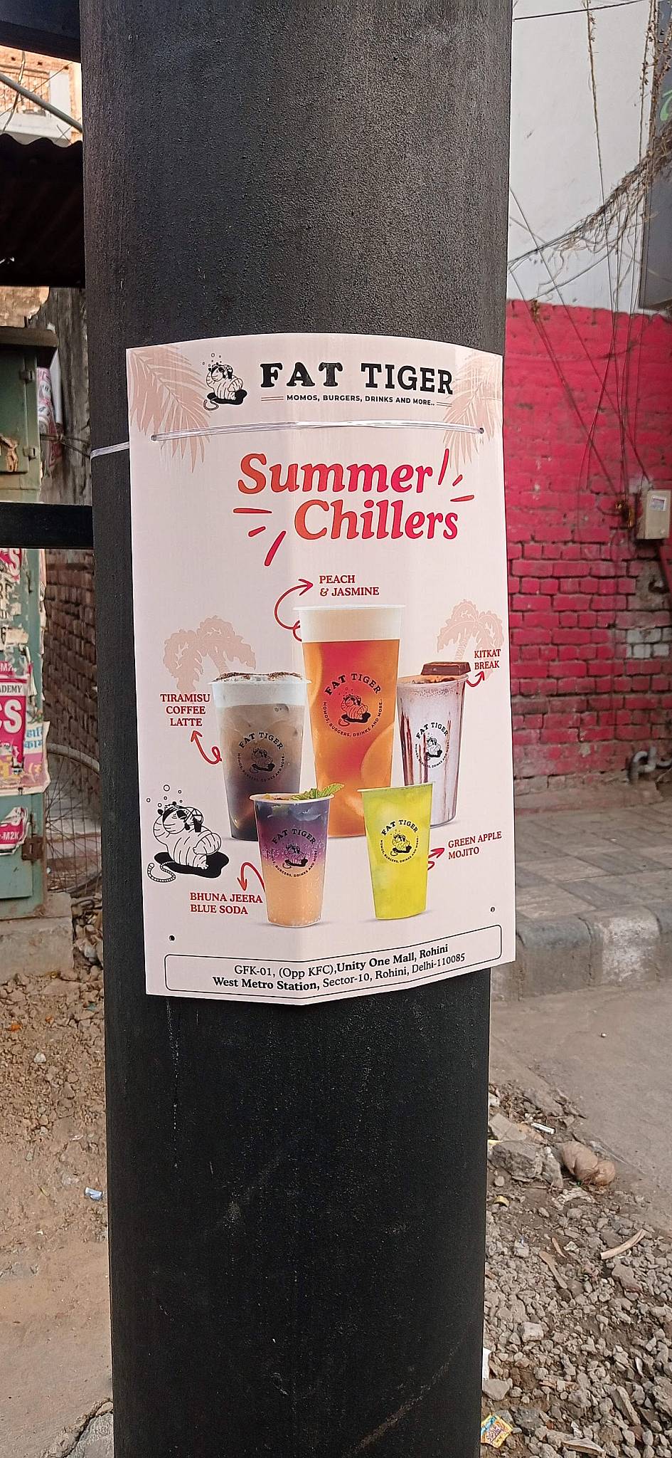 Menu at Fat Tiger, Delhi, Unity One Mall Metro Station Rohini West