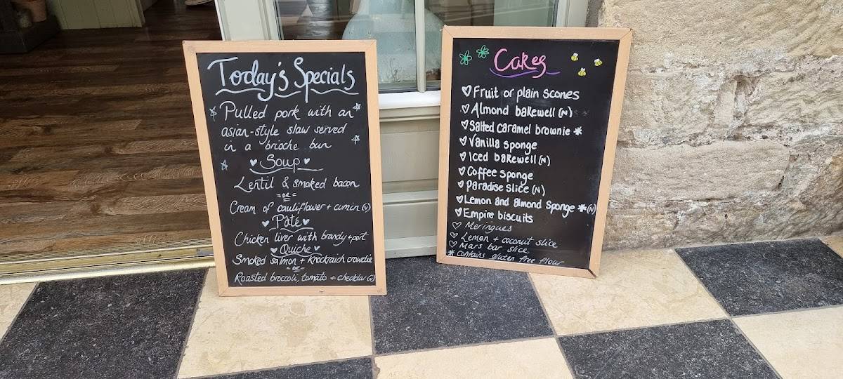 Menu at Courtyard Cafe, Fintry, Knockraich Farm