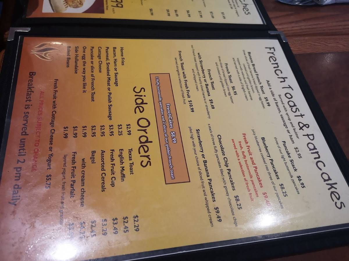 Menu at Fireside Deli & Family Restaurant, Kitchener