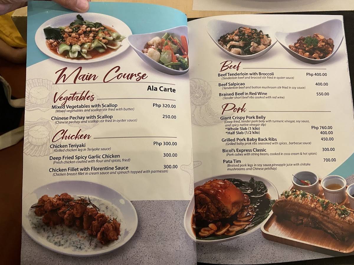 Menu at Fishes Seafood and Wine - IL Corso restaurant, Cebu City
