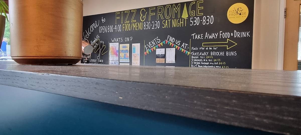 Menu at Fizz and Fromage restaurant, Norwich