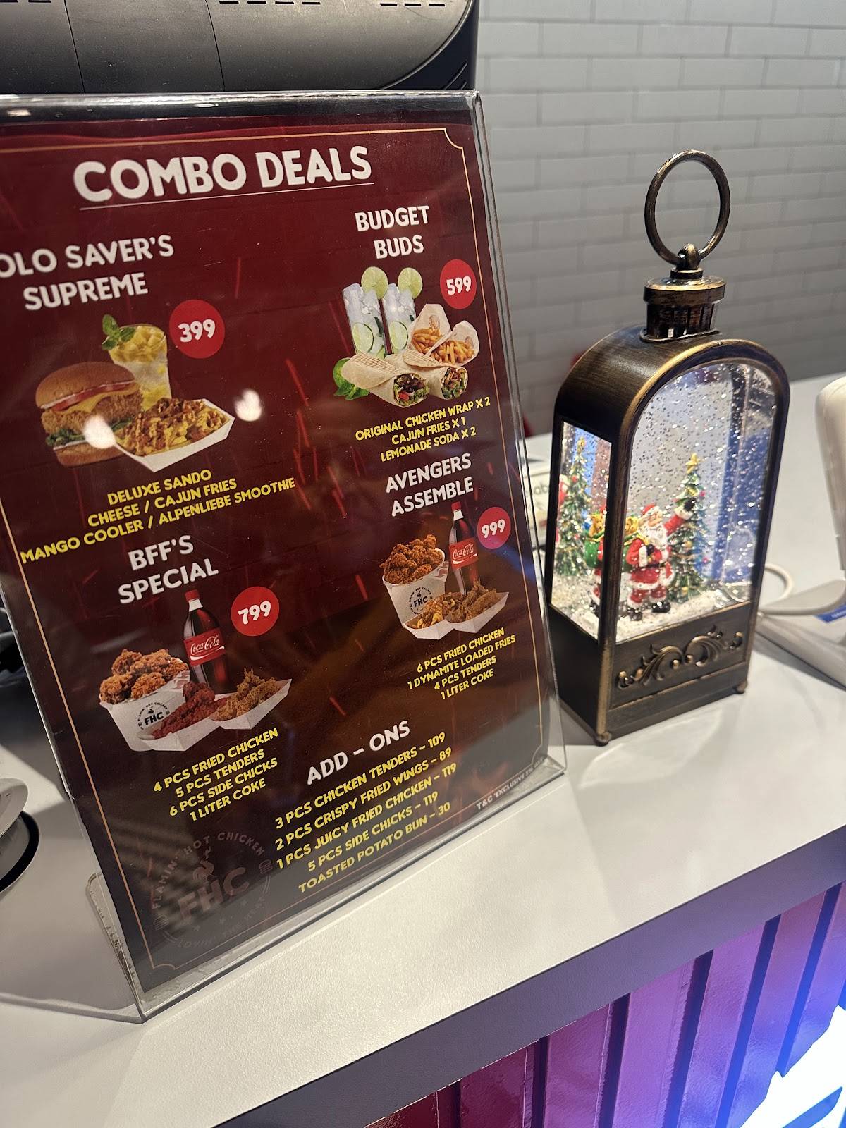 Menu at Flamin' Hot Chicken - Koratty / Best Chicken Burgers / Sandos ...