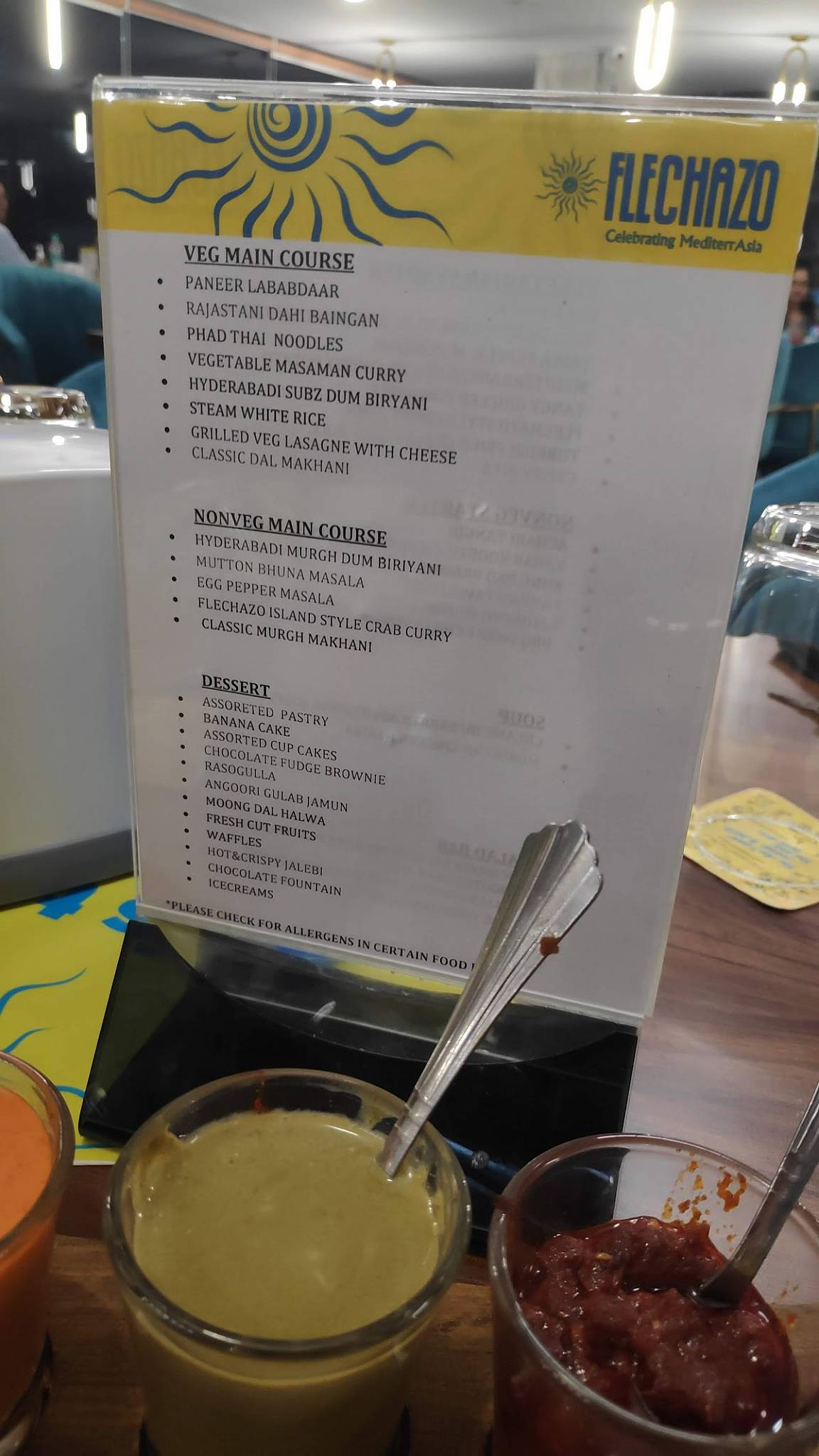 Menu at Flechazo, Hyderabad, Floor