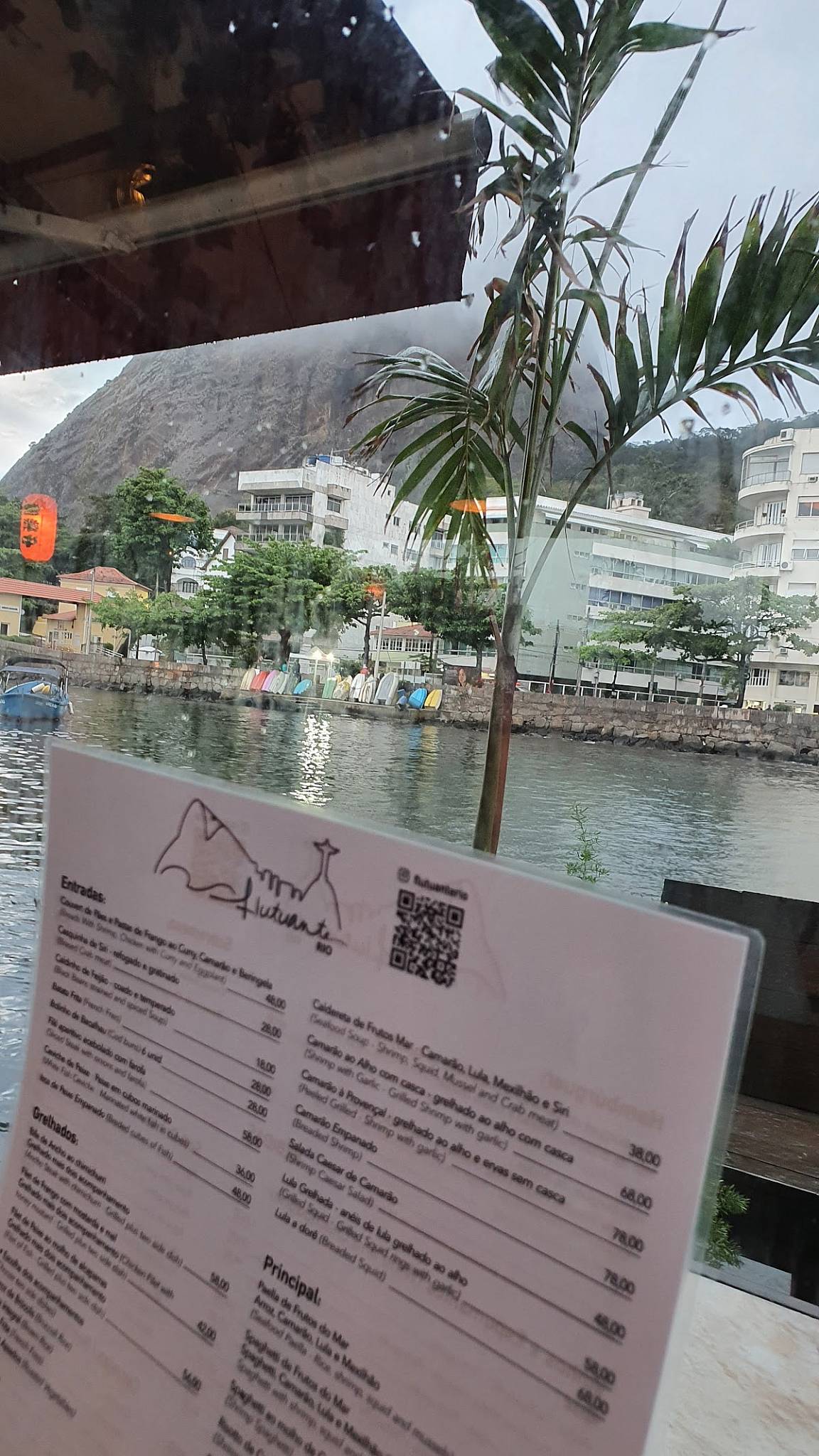Menu em Flutuante Rio restaurante, Rio de Janeiro