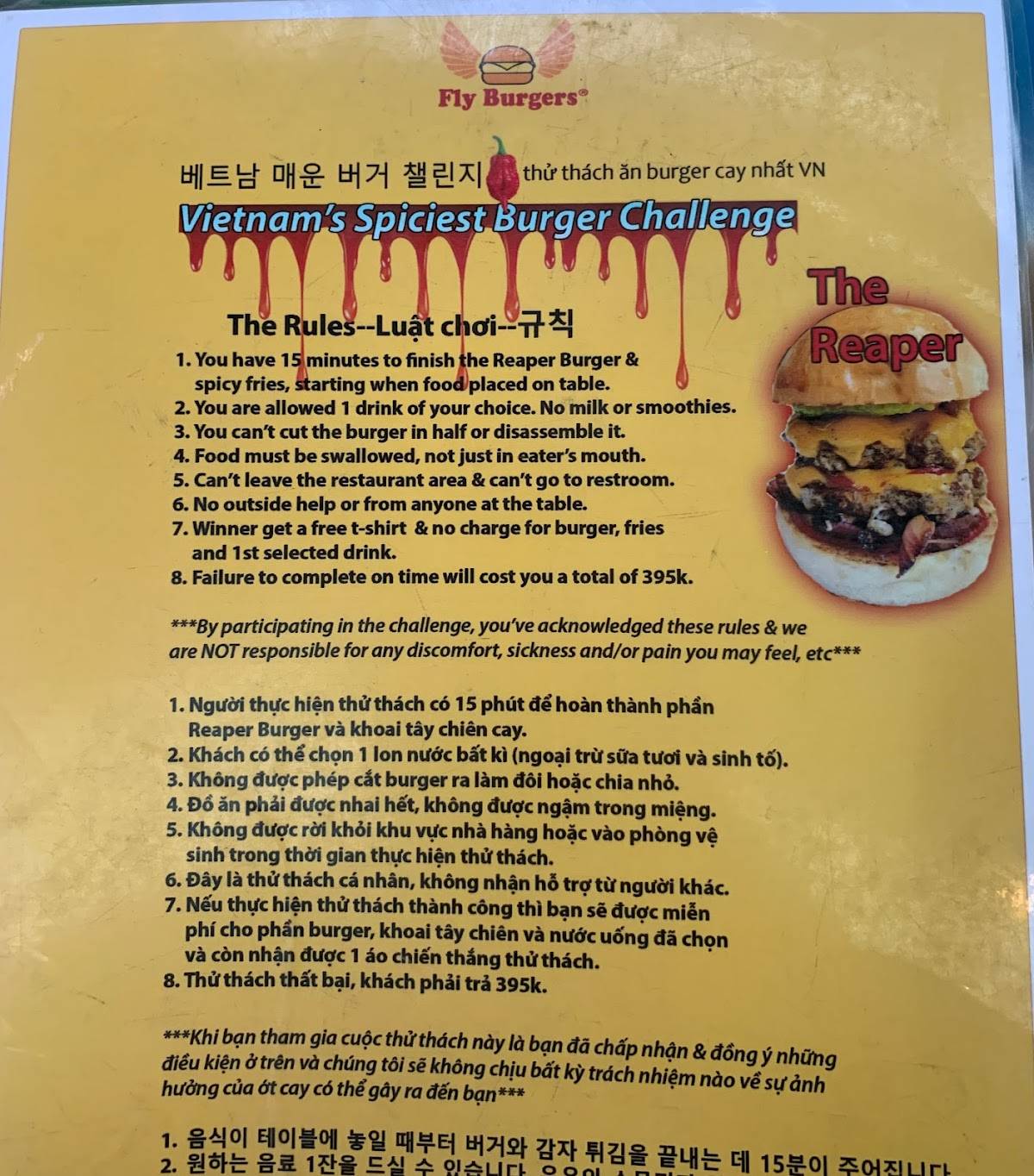 Menu at Fly Burgers-An American Kitchen restaurant, Da Nang, 03 An ...