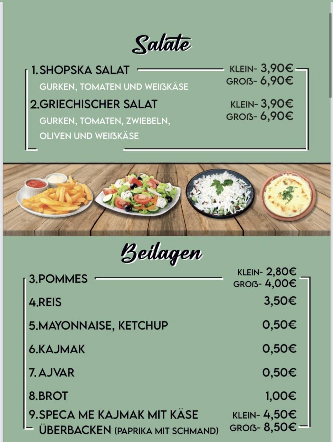 Menu at Fontana Restaurant, Bielefeld