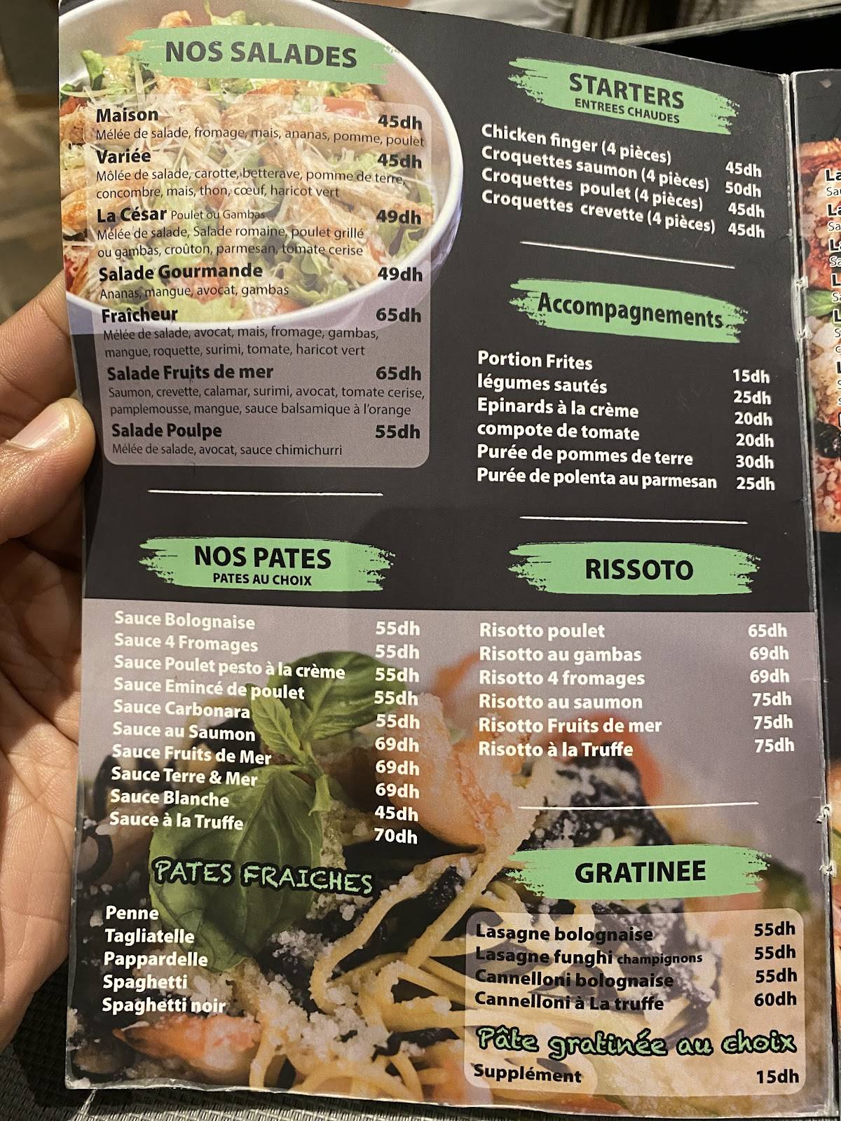 Menu au Foodoir Fusion restaurant, Casablanca