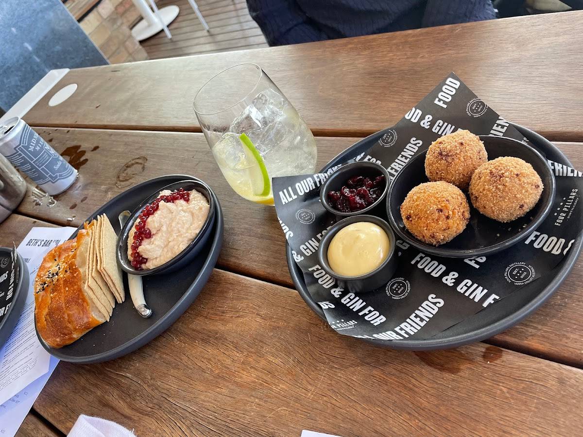 Menu at Four Pillars Gin Distillery pub & bar, Healesville