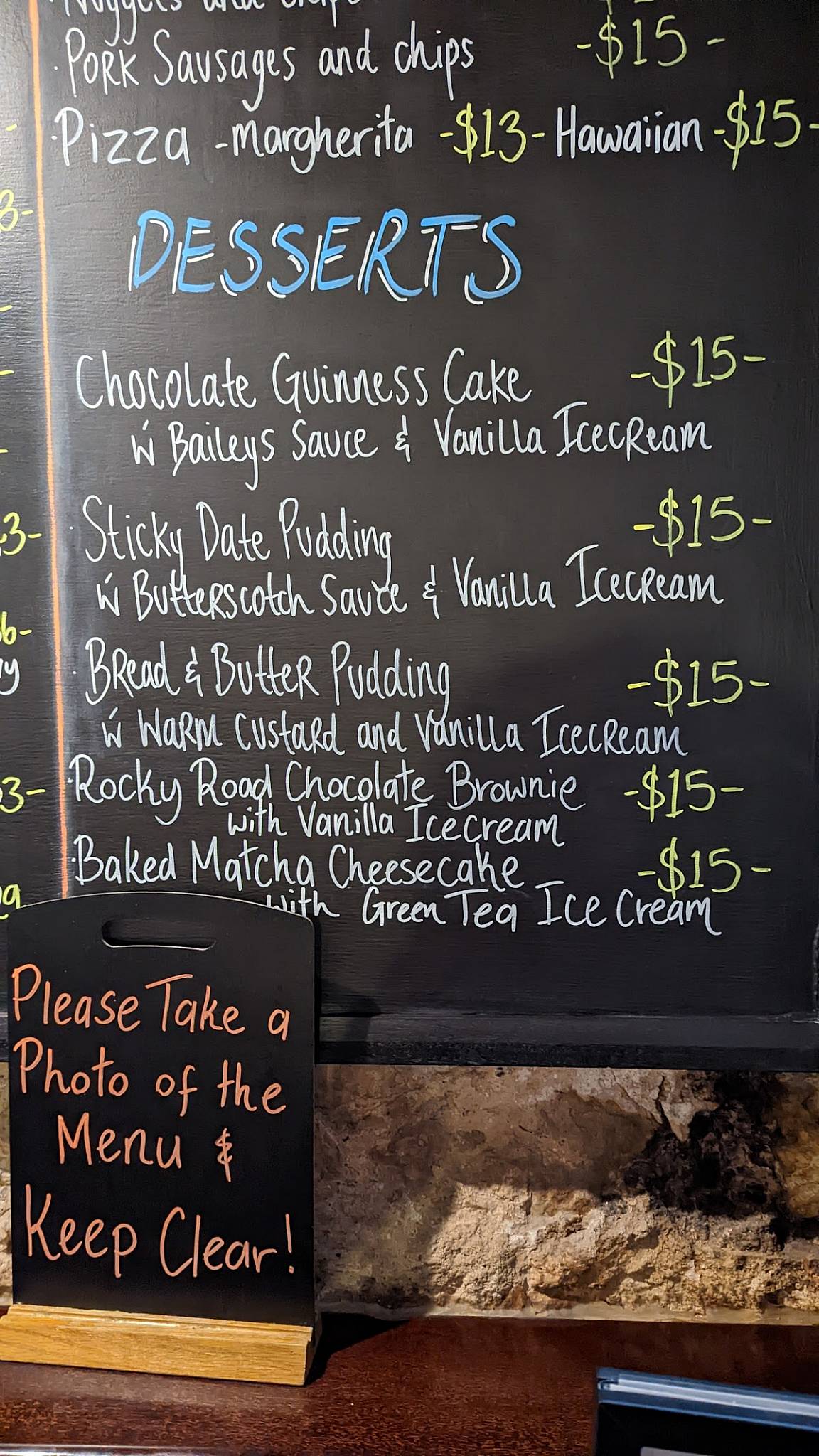 Menu at Fox & Firkin English Pub, Tea Tree Gully