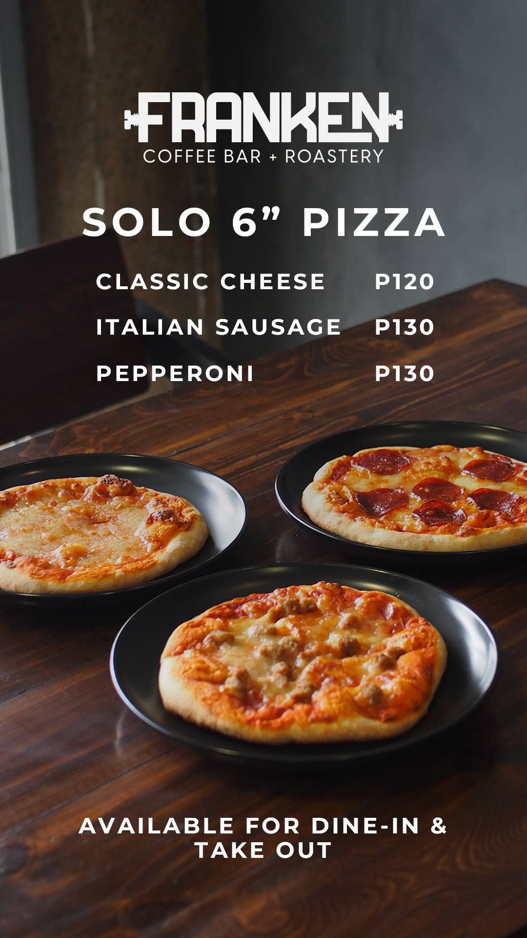 Menu at Franken Coffee Bar + Roastery, Marikina