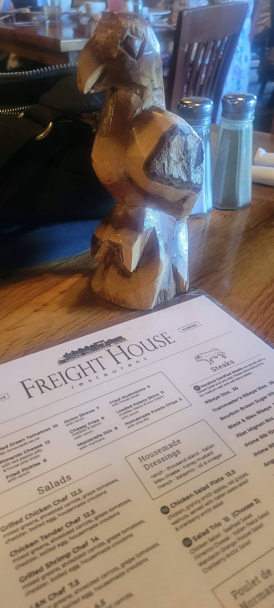 Menu at Freight House Restaurant, Hartselle